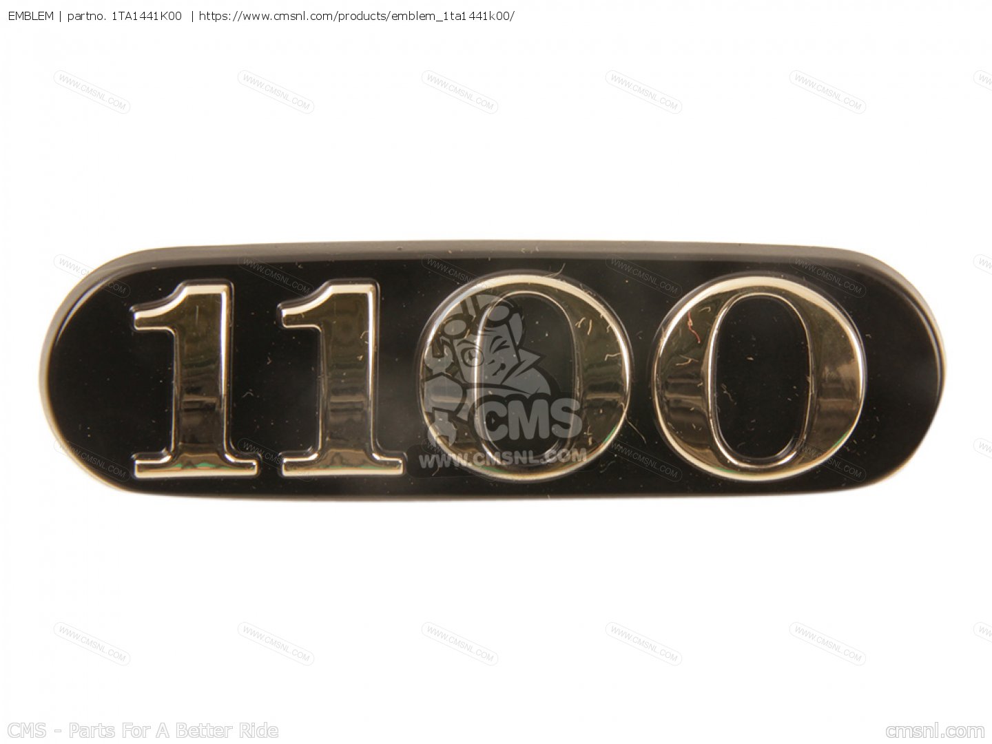 1TA1441K00: EMBLEM Yamaha - buy the 1TA-1441K-00-00 at CMSNL