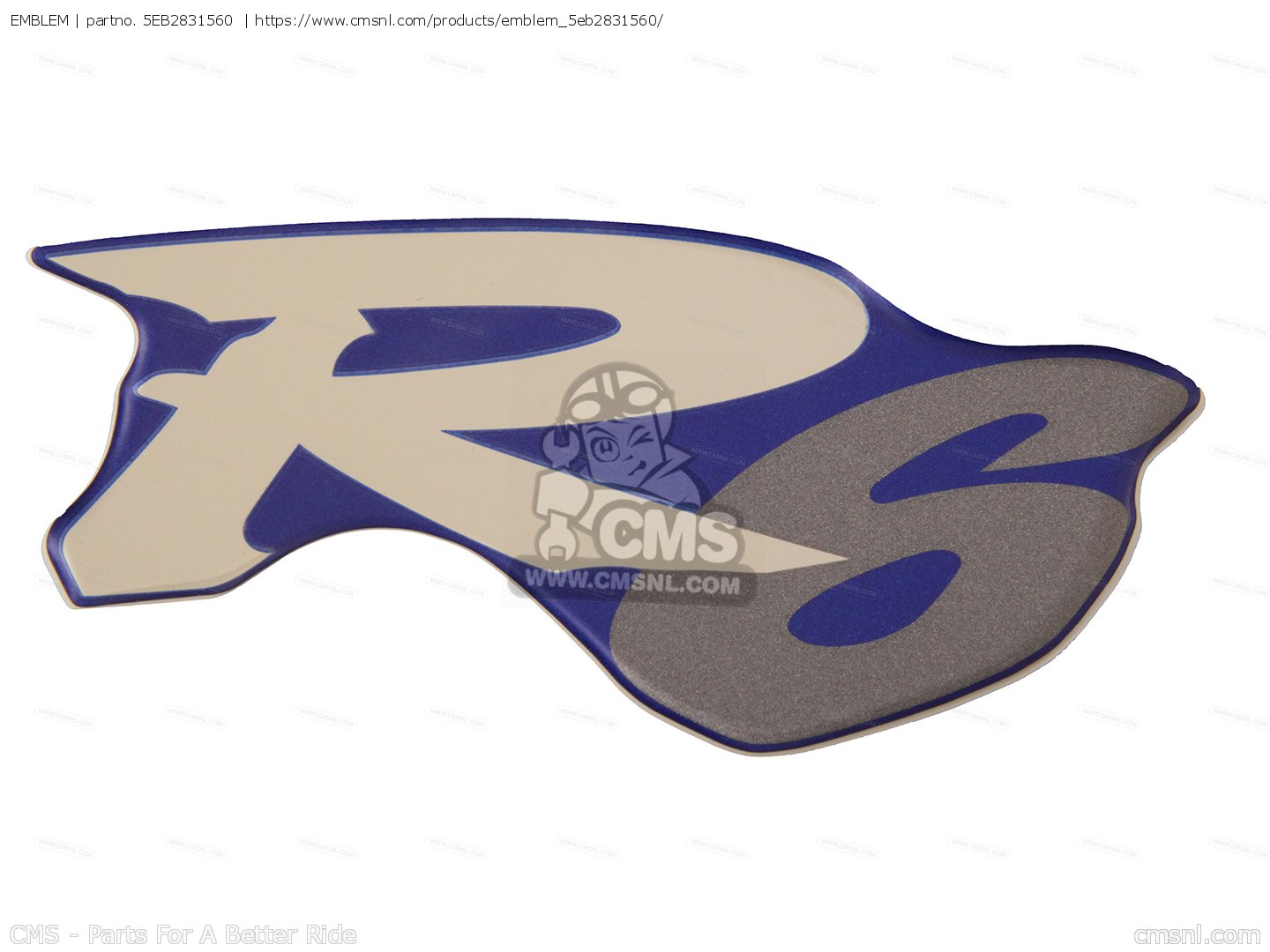 5EB2831560: EMBLEM Yamaha - buy the 5EB-28315-60-00 at CMSNL
