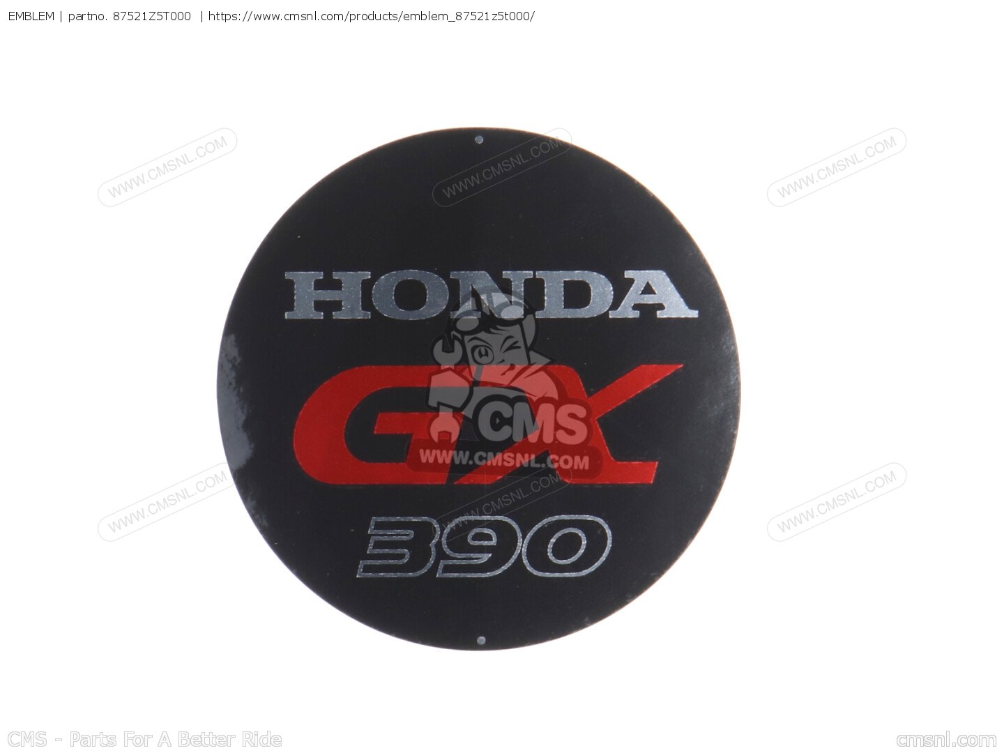 87521Z5T000: Emblem Honda - buy the 87521-Z5T-000 at CMSNL