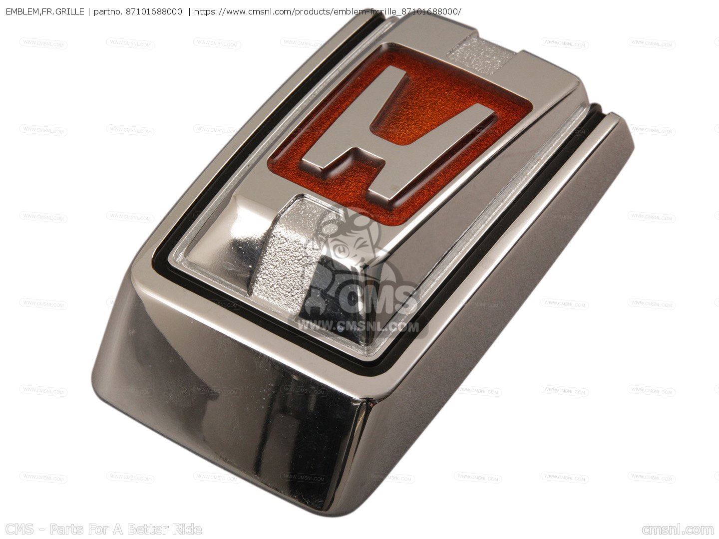 87101688000: EMBLEM,FR.GRILLE Honda - buy the 87101-688-000 at CMSNL