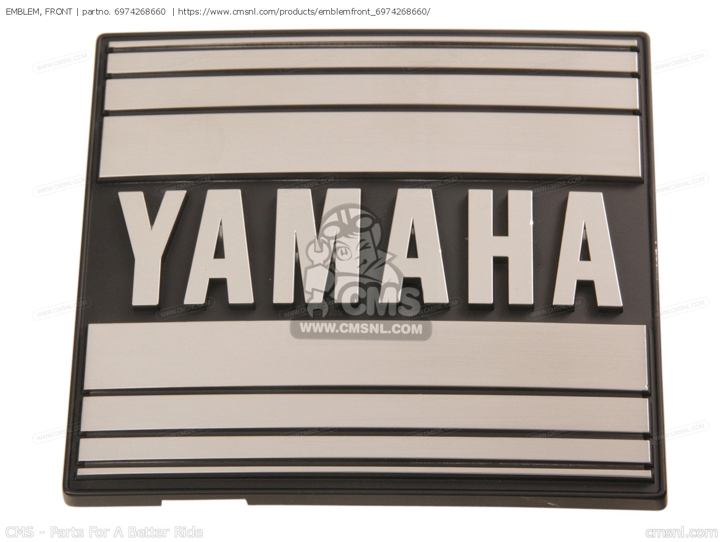 6974268660: Emblem, Front Yamaha - buy the 697-42686-60 at CMSNL
