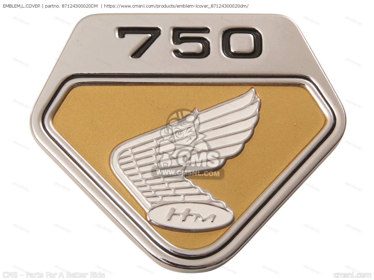 EMBLEM,L.COVER for CB750K0 FOUR 1969 USA - order at CMSNL