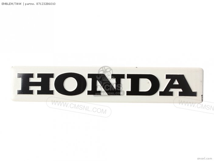 87123286010: EMBLEM,TANK Honda - buy the 87123-286-010 at CMSNL
