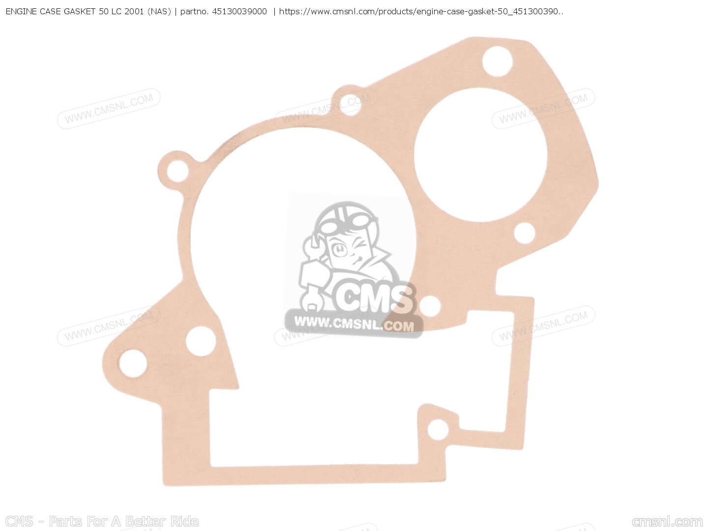 45130039000: ENGINE CASE GASKET 50 LC 2001 (NAS) KTM - buy the ...