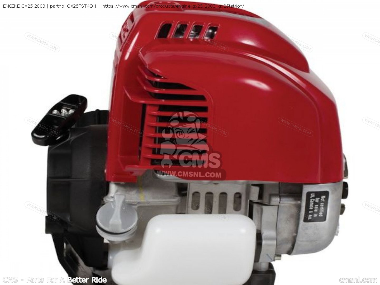 GX25TST4OH: Engine Gx25 2003 Honda - buy the GX25TST4OH at CMSNL