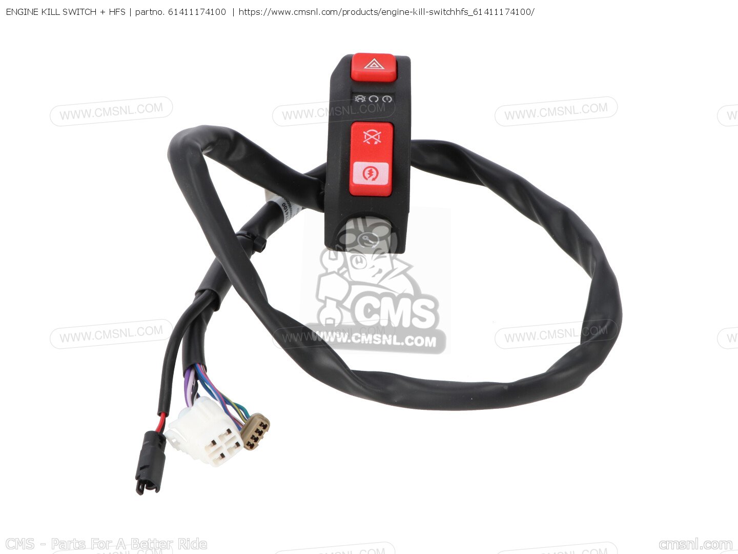 61411174100: ENGINE KILL SWITCH + HFS KTM - buy the 61411174100 at CMSNL