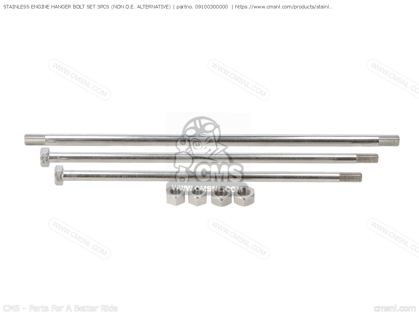 ENGINE, MOUNT BOLT STAINLESS SET 3PCS (NON O.E. ALTERNATIVE) for Honda ...