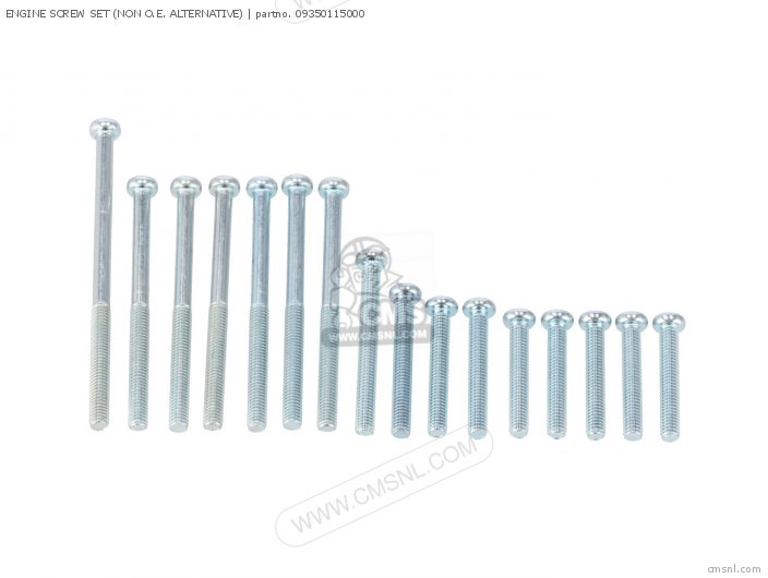 09350115000: ENGINE SCREW SET (NON O.E. ALTERNATIVE) Honda - buy the ...