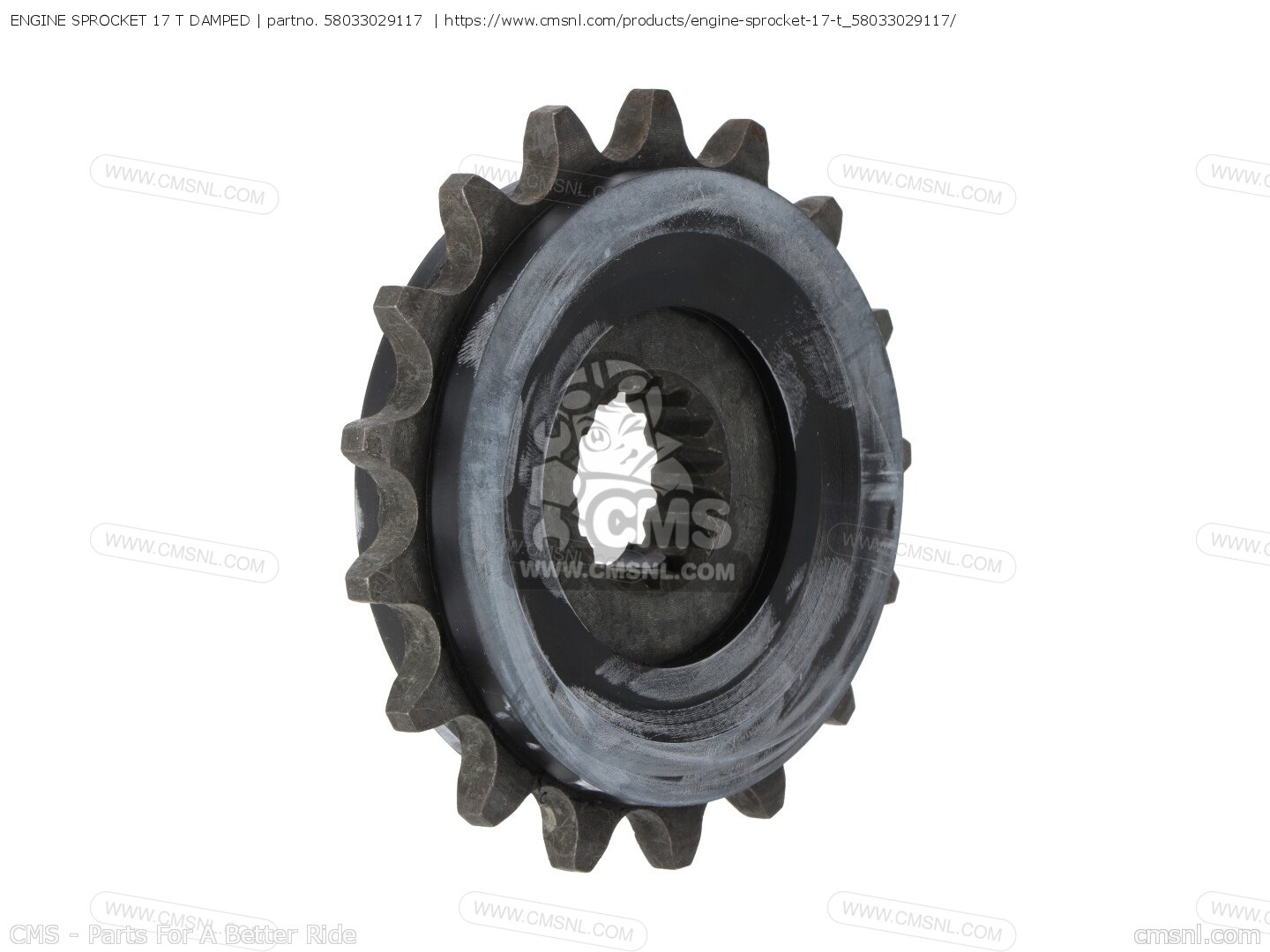 ENGINE SPROCKET 17 T DAMPED for 790 Adventure R ASEAN 2020 - order at CMSNL