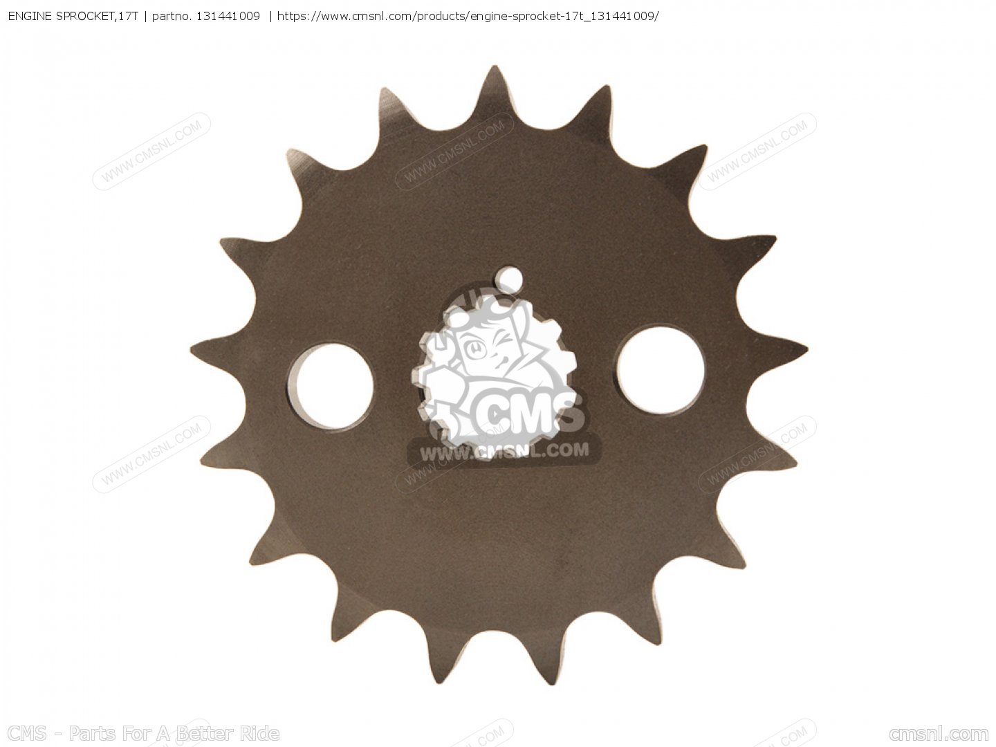 ENGINE SPROCKET,17T for KZ750B2 1977 USA CANADA / MPH KPH - order at CMSNL