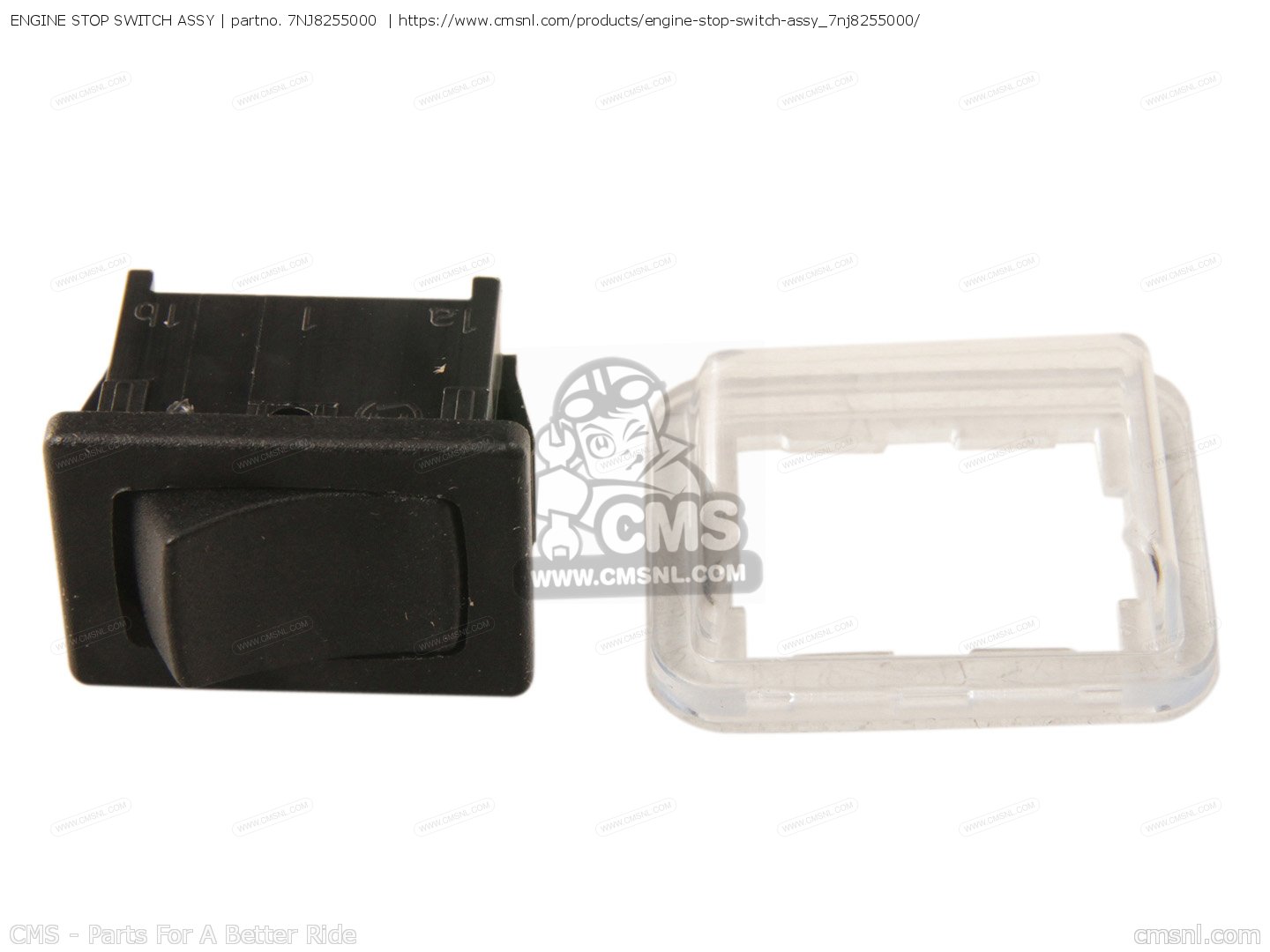 7NJ8255000: Engine Stop Switch Assy Yamaha - buy the 7NJ-82550-00 at CMSNL
