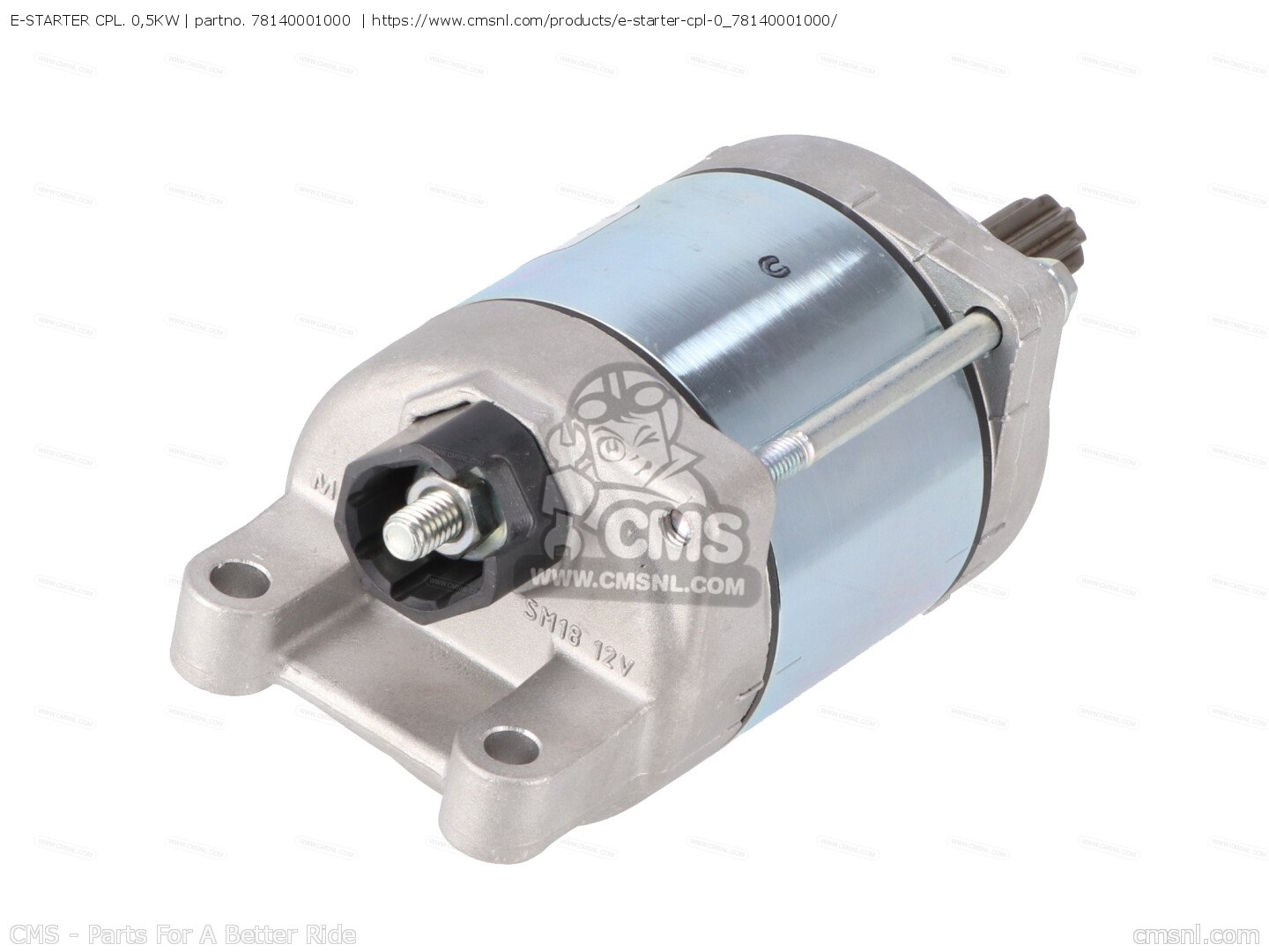 78140001000: E-STARTER CPL. 0,5KW KTM - buy the 78140001000 at CMSNL