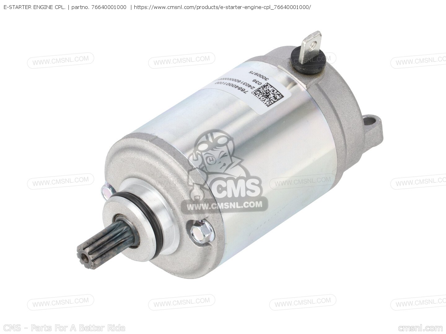 76640001000: E-STARTER ENGINE CPL. KTM - buy the 76640001000 at CMSNL