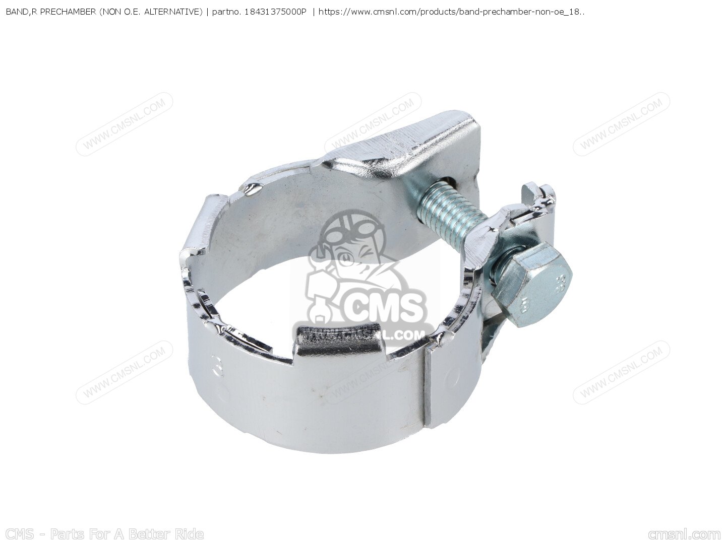 18431375000P: EXHAUST CLAMP MUFFLER BAND WITH BOLT (NON O.E ...