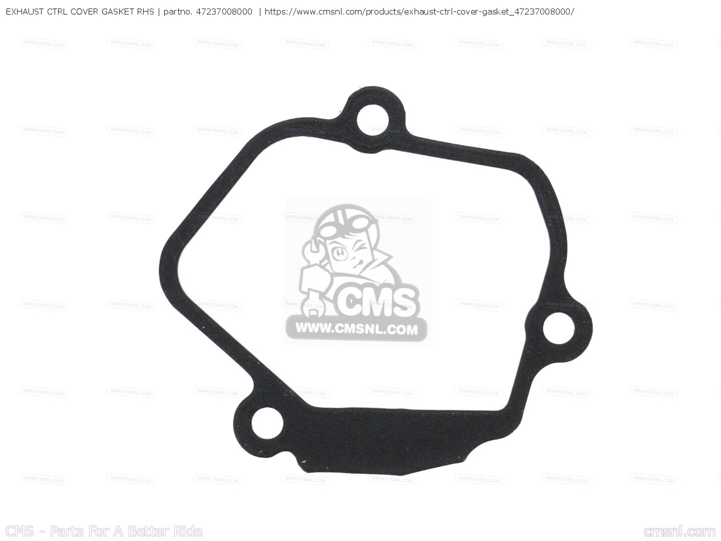 47237008000: EXHAUST CTRL COVER GASKET RHS KTM - buy the 47237008000 at ...