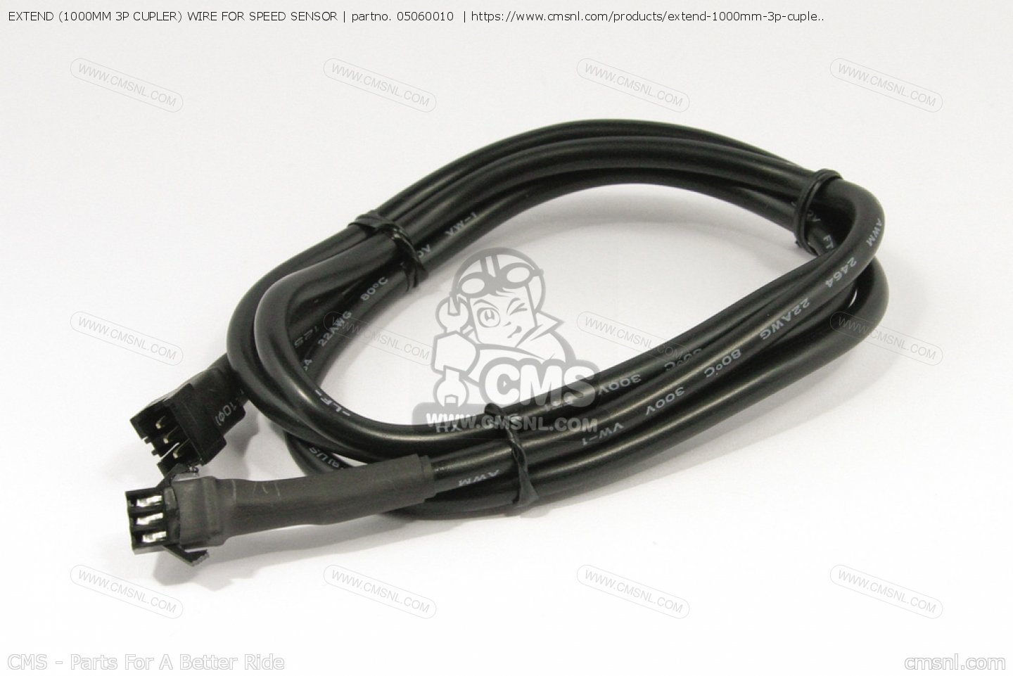 05060010: EXTEND (1000MM 3P CUPLER) WIRE FOR SPEED SENSOR Takegawa ...