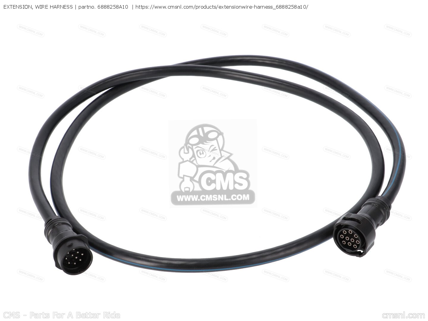 6888258A10: EXTENSION, WIRE HARNESS Yamaha - buy the 688-8258A-10-00 at ...