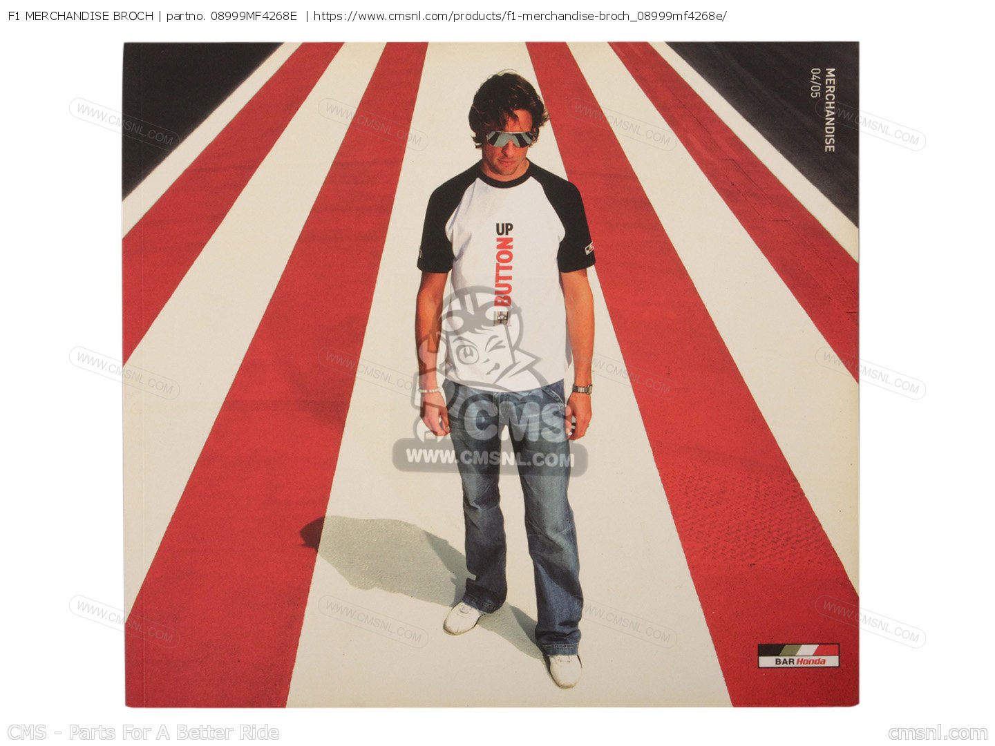 08999MF4268E: F1 Merchandise Broch Honda - buy the 08999-MF4-268E at CMSNL