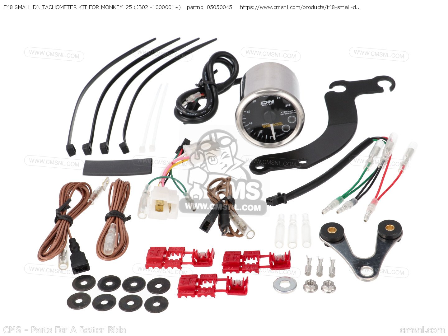 05050045: F48 SMALL DN TACHOMETER KIT FOR MONKEY125 (JB02 -1000001 ...