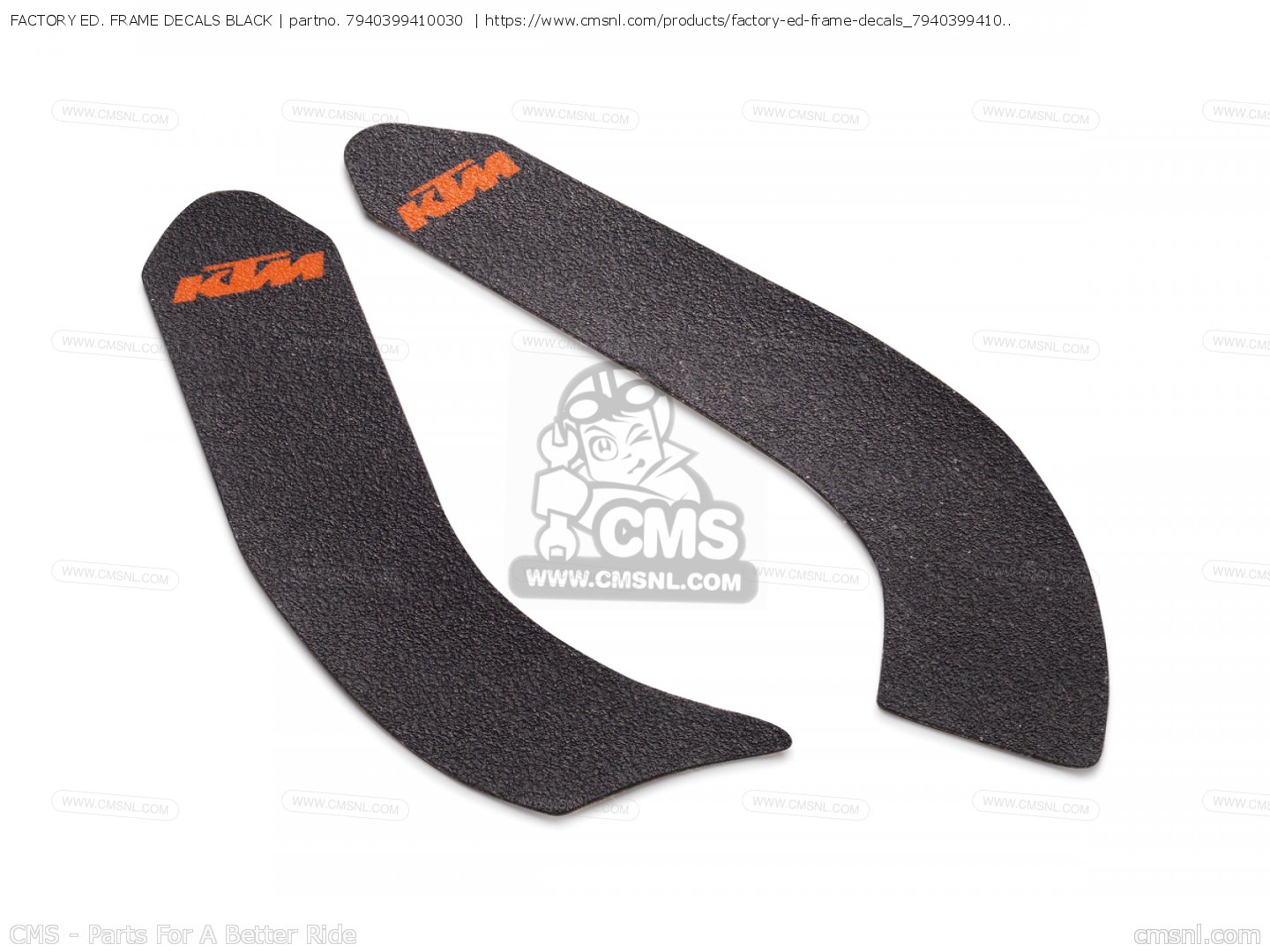 7940399410030: FACTORY ED. FRAME DECALS BLACK KTM - buy the ...
