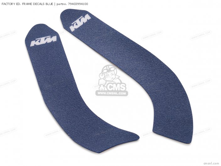 79403994100: Factory Ed. Frame Decals Blue Ktm - buy the 79403994100 at ...
