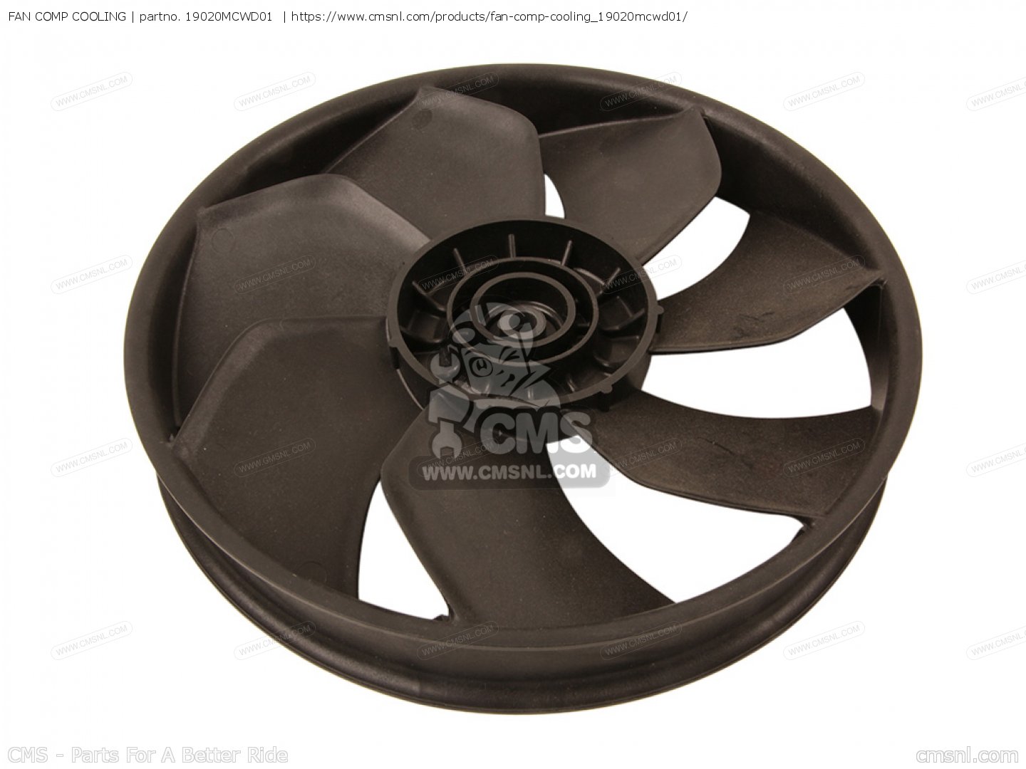 19020MCWD01: FAN COMP COOLING Honda - buy the 19020-MCW-D01 at CMSNL