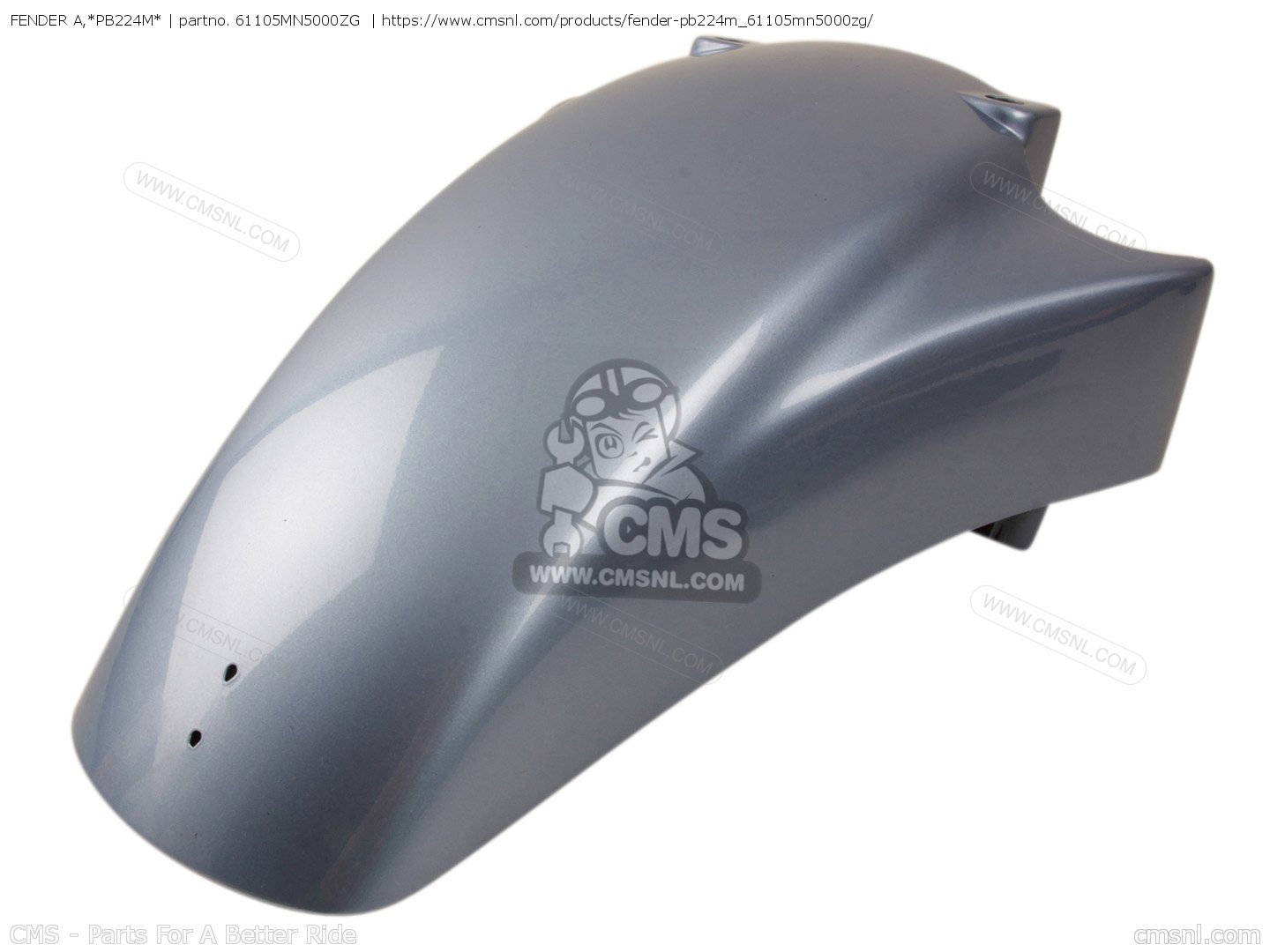 61105MN5000ZG: FENDER A,*PB224M* Honda - buy the 61105-MN5-000ZG at CMSNL