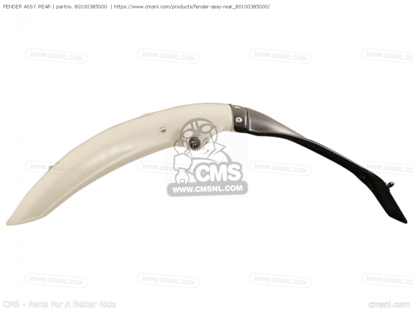 80100385000: FENDER ASSY. REAR Honda - buy the 80100-385-000 at CMSNL