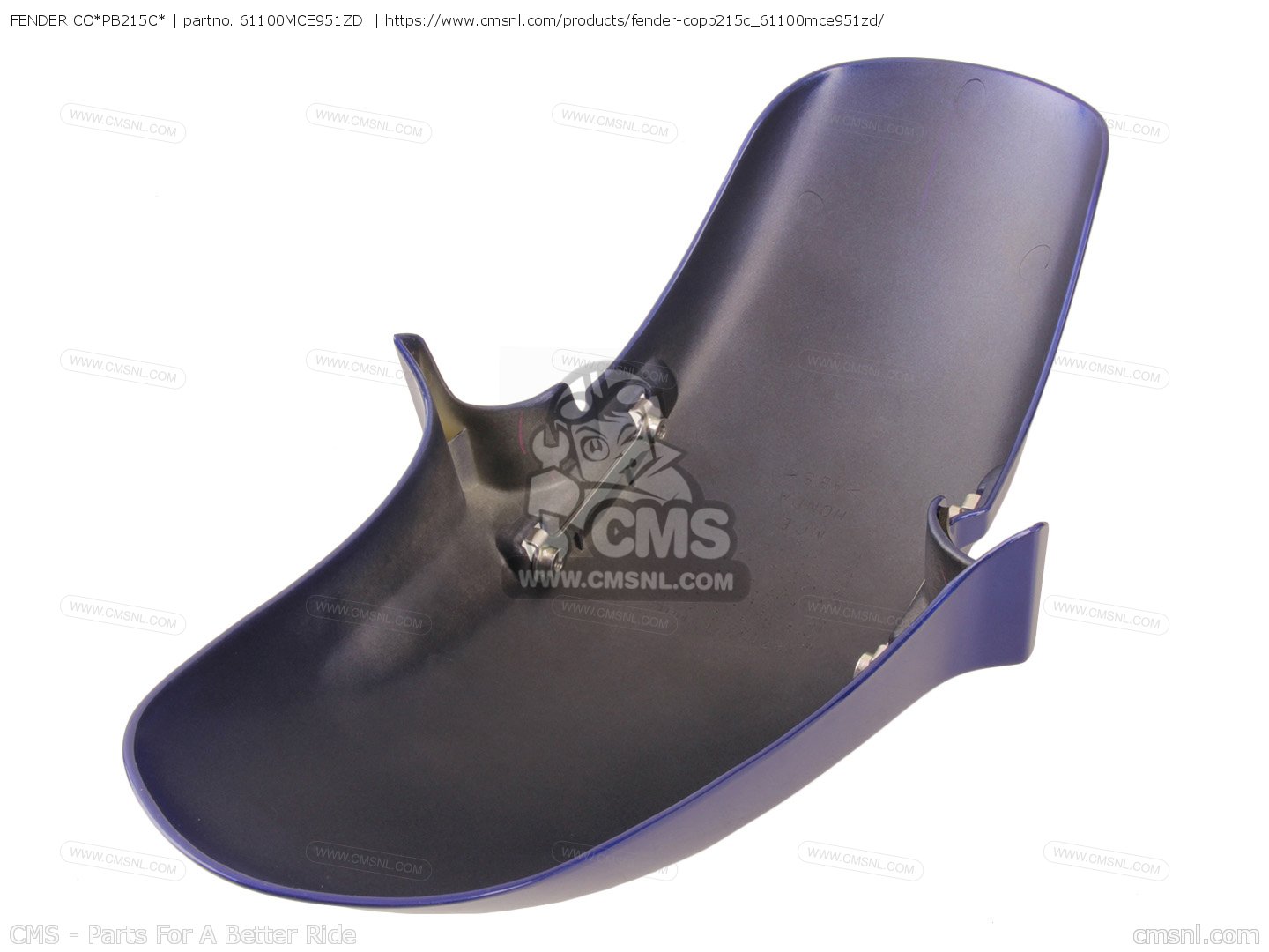 61100MCE951ZD: FENDER CO*PB215C* Honda - buy the 61100-MCE-951ZD at CMSNL