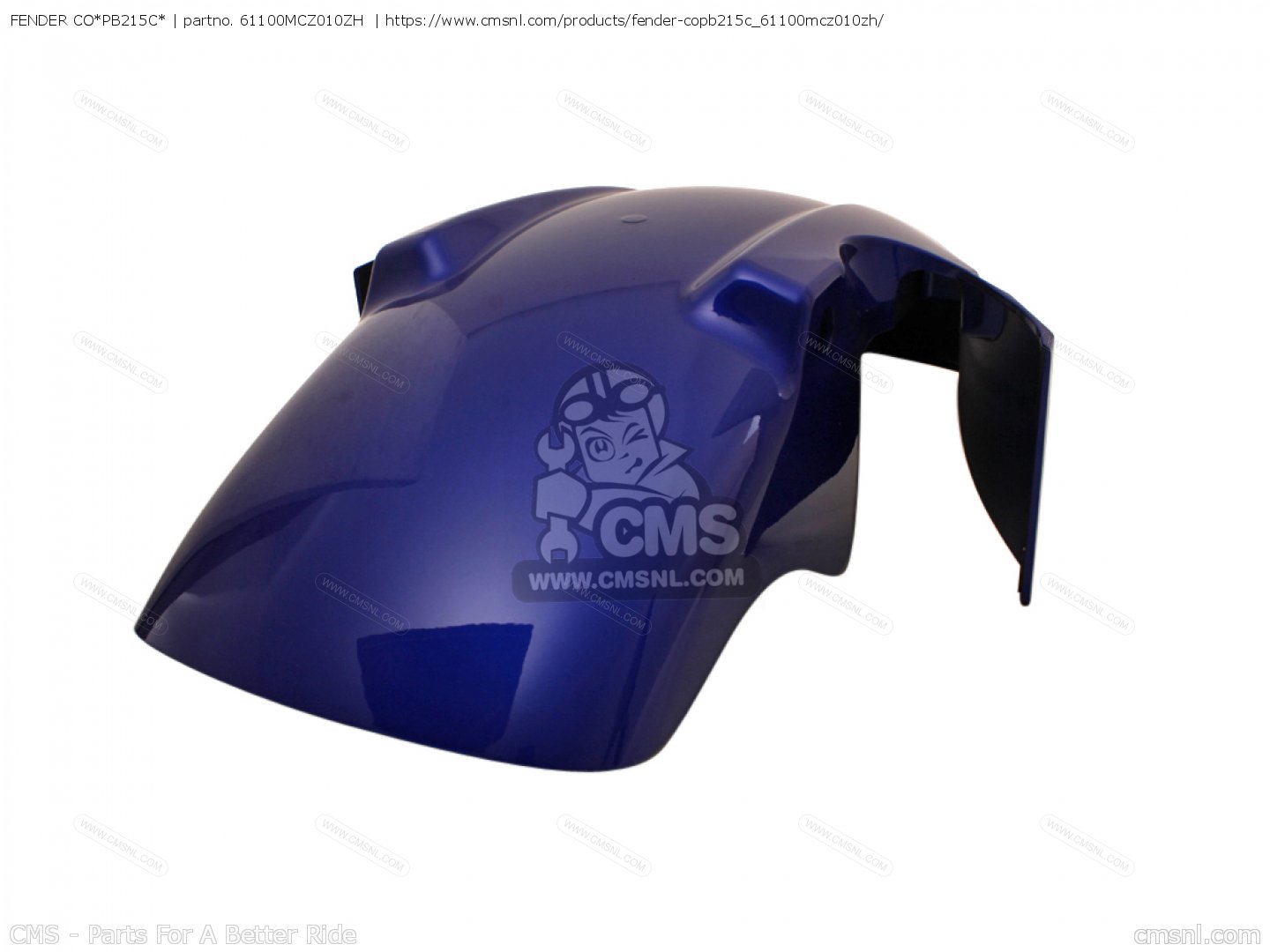 61100MCZ010ZH: FENDER CO*PB215C* Honda - buy the 61100-MCZ-010ZH at CMSNL