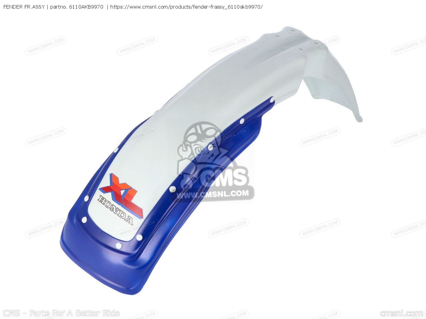 6110AKB9970: FENDER FR.ASSY Honda - buy the 6110A-KB9-970 at CMSNL