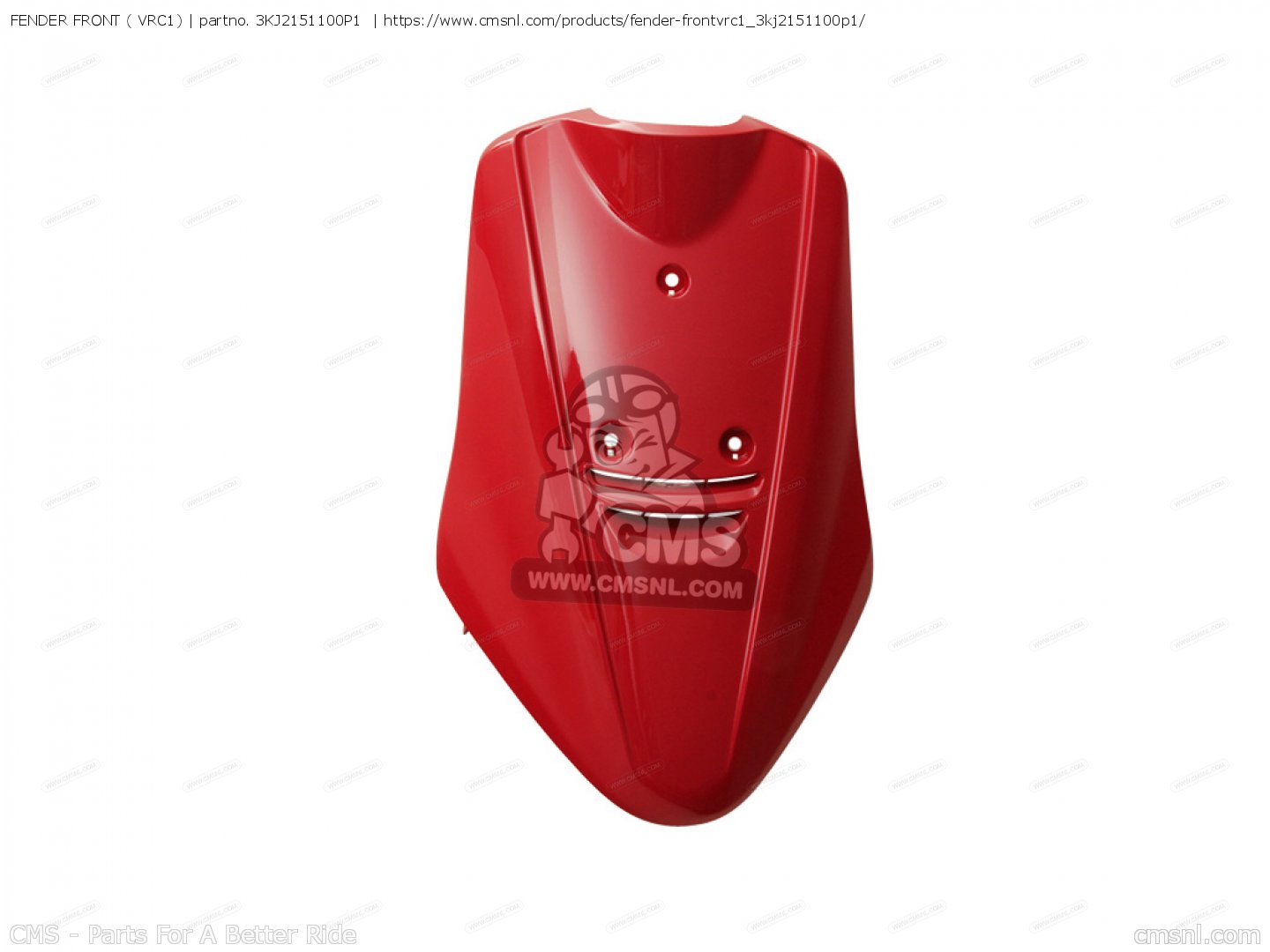 3KJ2151100P1: FENDER FRONT ( VRC1) Yamaha - buy the 3KJ-21511-00-P1 at ...