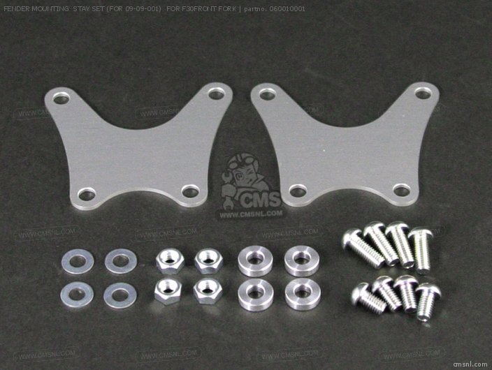 060010001: Fender Mounting Stay Set (for 09-09-001) For F30front Fork ...
