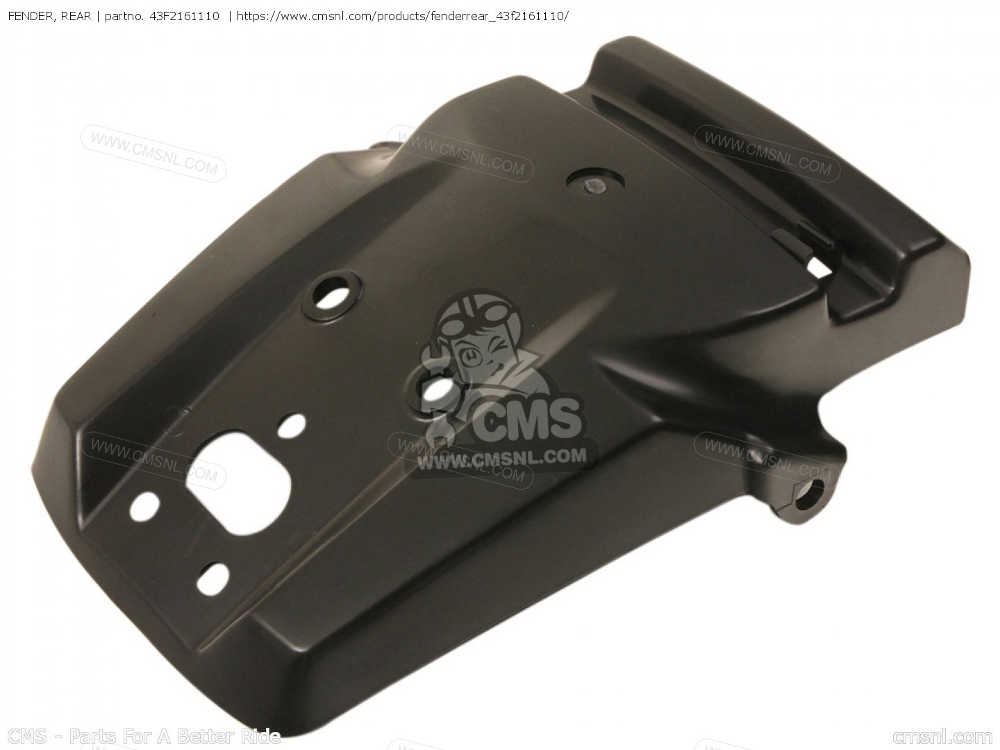 43F2161110: FENDER, REAR Yamaha - buy the 43F-21611-10-00 at CMSNL