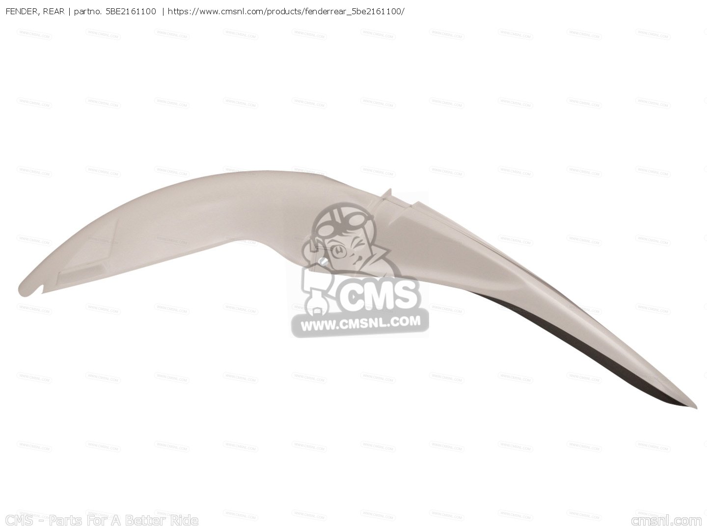 5BE2161100: FENDER, REAR Yamaha - buy the 5BE-21611-00-00 at CMSNL