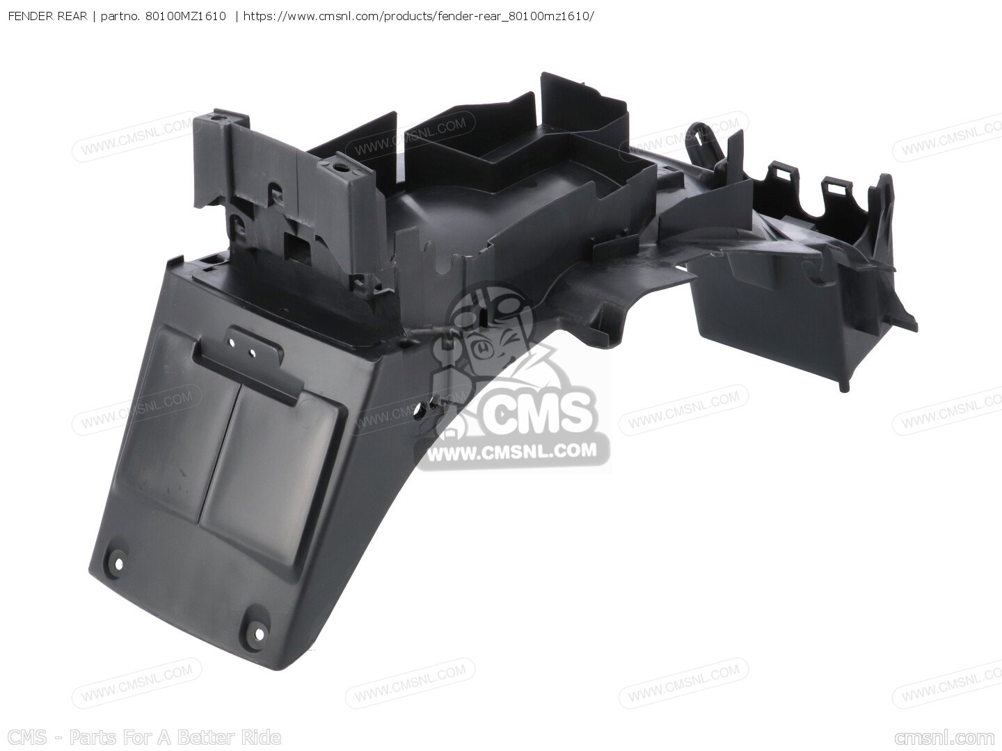 80100MZ1610: FENDER REAR Honda - buy the 80100-MZ1-610 at CMSNL