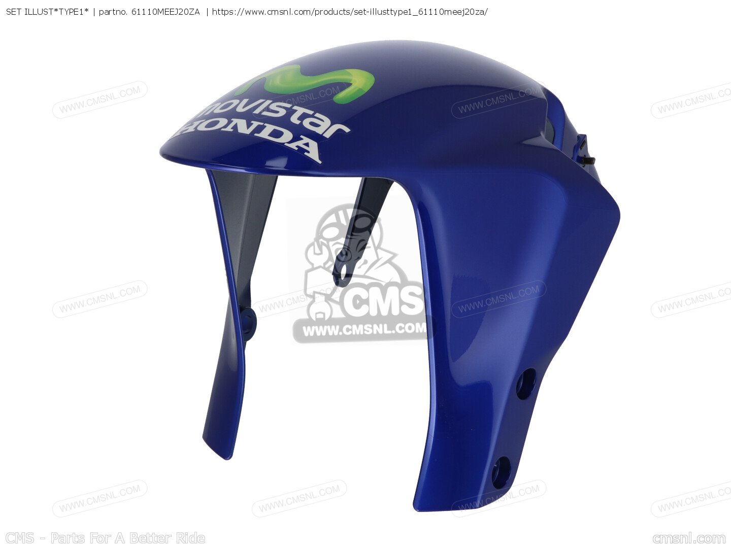 61110MEEJ20ZA: FENDER SET, FR. (WL) Honda - buy the 61110-MEE-J20ZA at ...