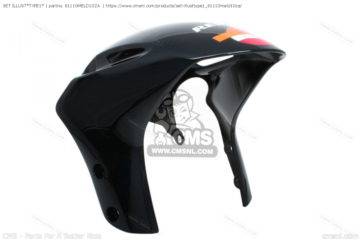 61110MELD10ZA: FENDER SET, FR. (WL) Honda - buy the 61110-MEL-D10ZA at ...