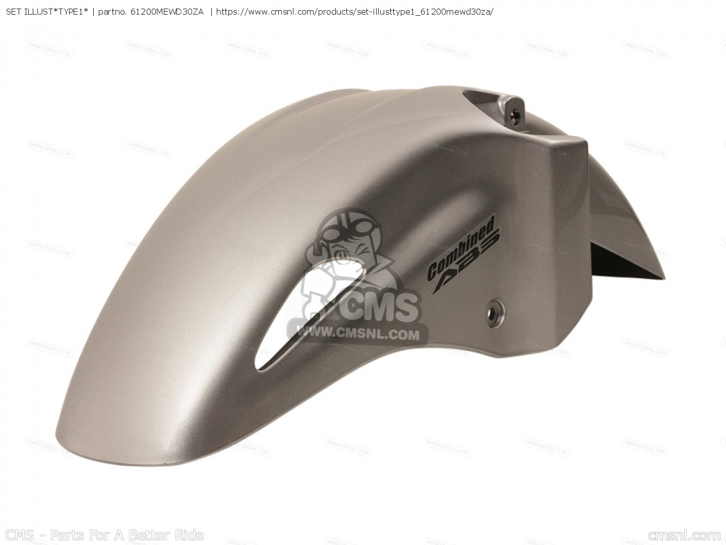 61200MEWD30ZA: FENDER SET, FR. (WL) Honda - buy the 61200-MEW-D30ZA at ...