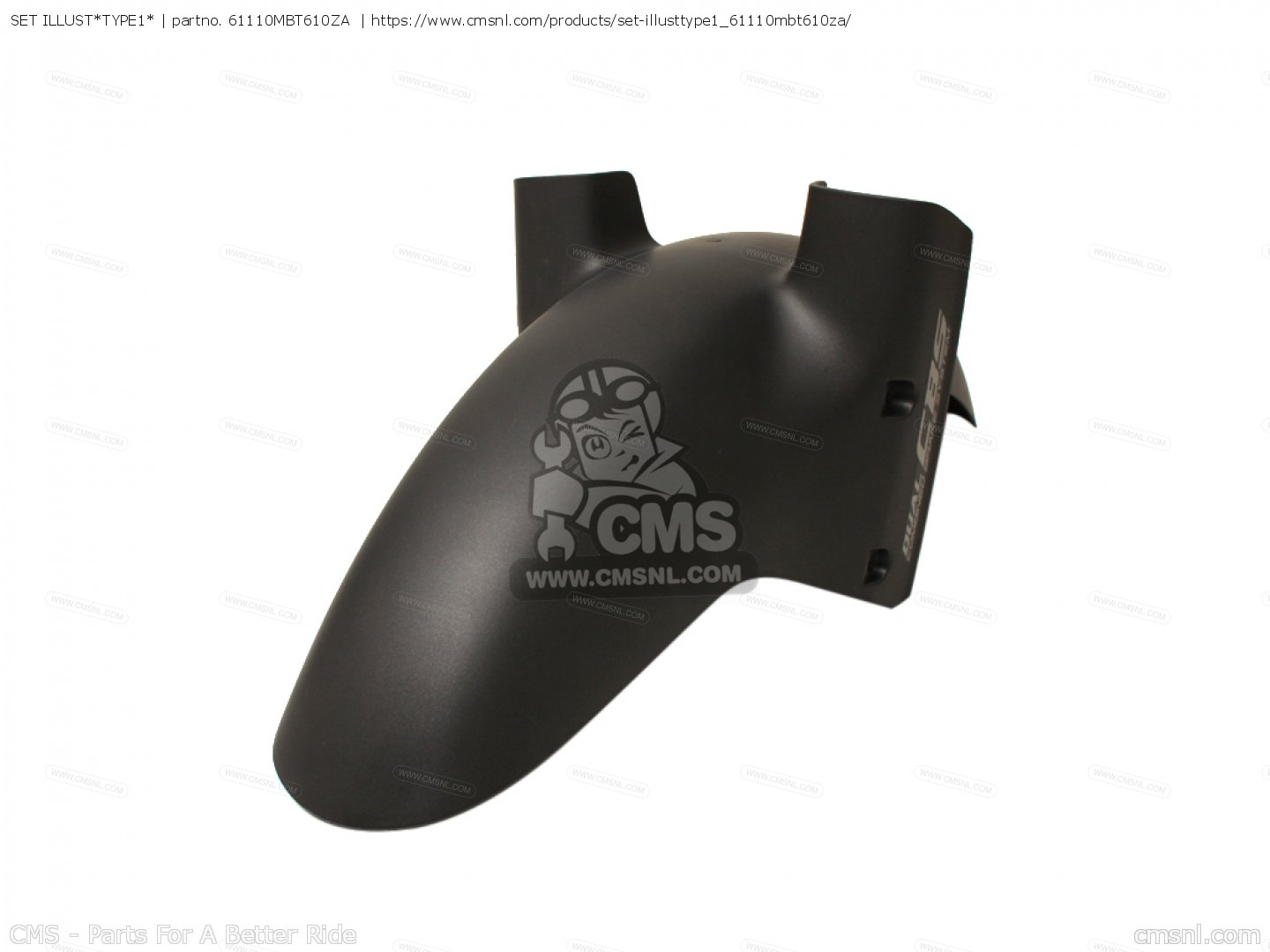 61110MBT610ZA: Fender Set, Fr. (wl) Honda - buy the 61110-MBT-610ZA at ...