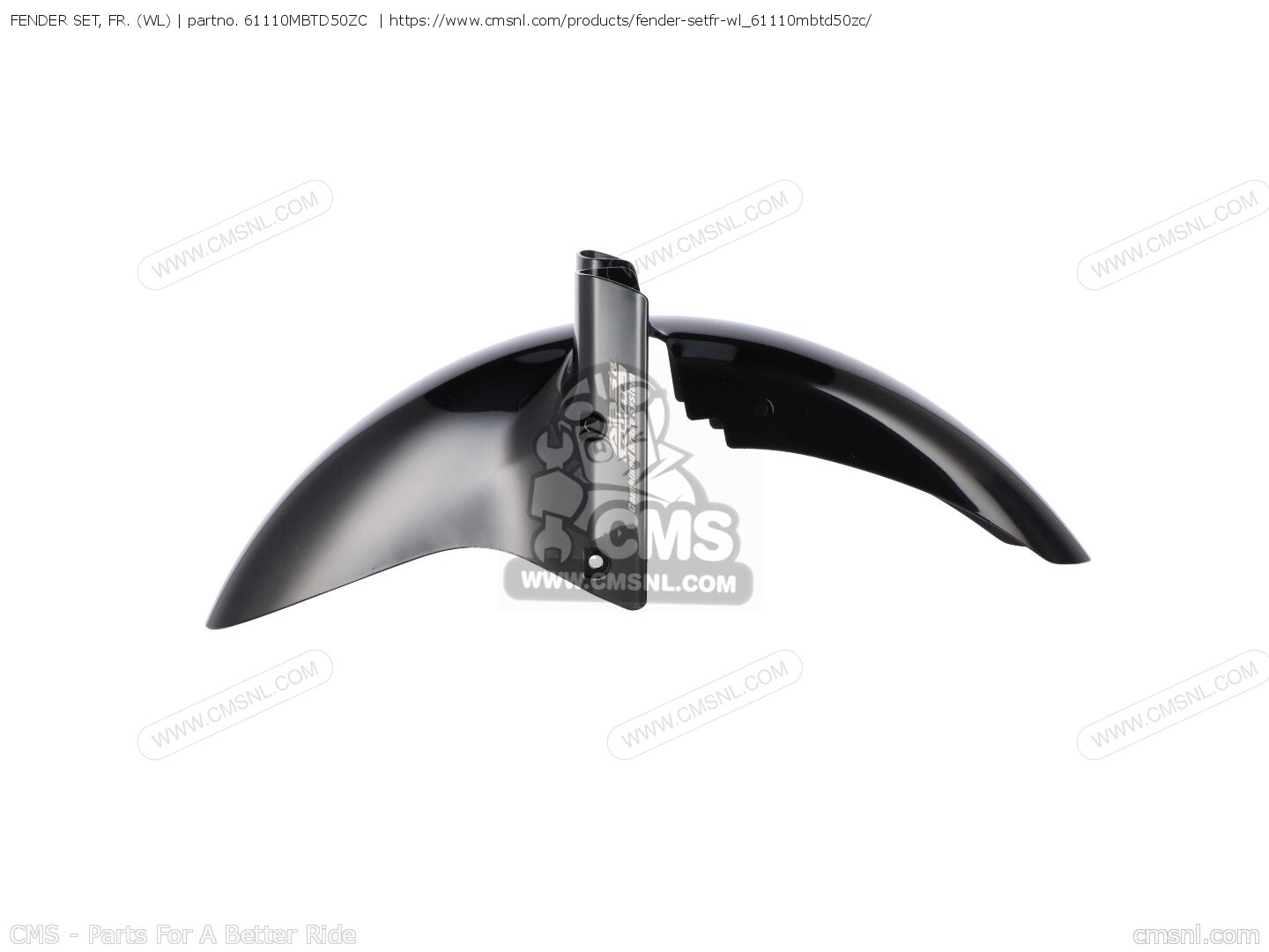 61110MBTD50ZC: Fender Set, Fr. (wl) Honda - buy the 61110-MBT-D50ZC at ...