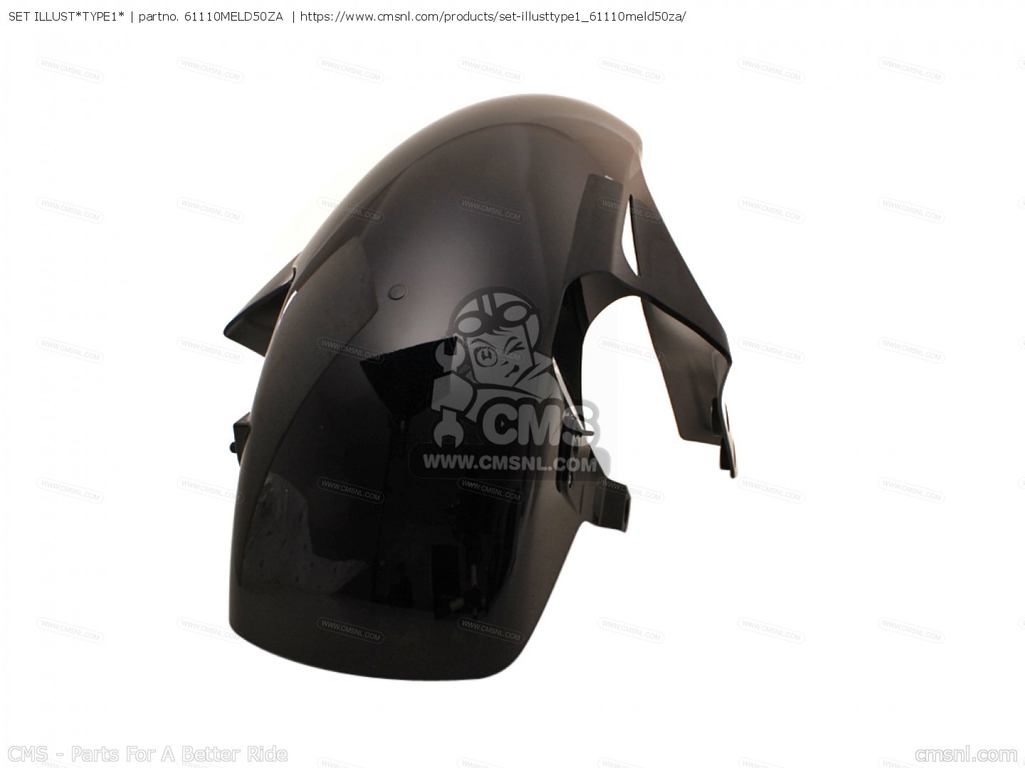 61110MELD50ZA: Fender Set, Fr. (wl) Honda - buy the 61110-MEL-D50ZA at ...