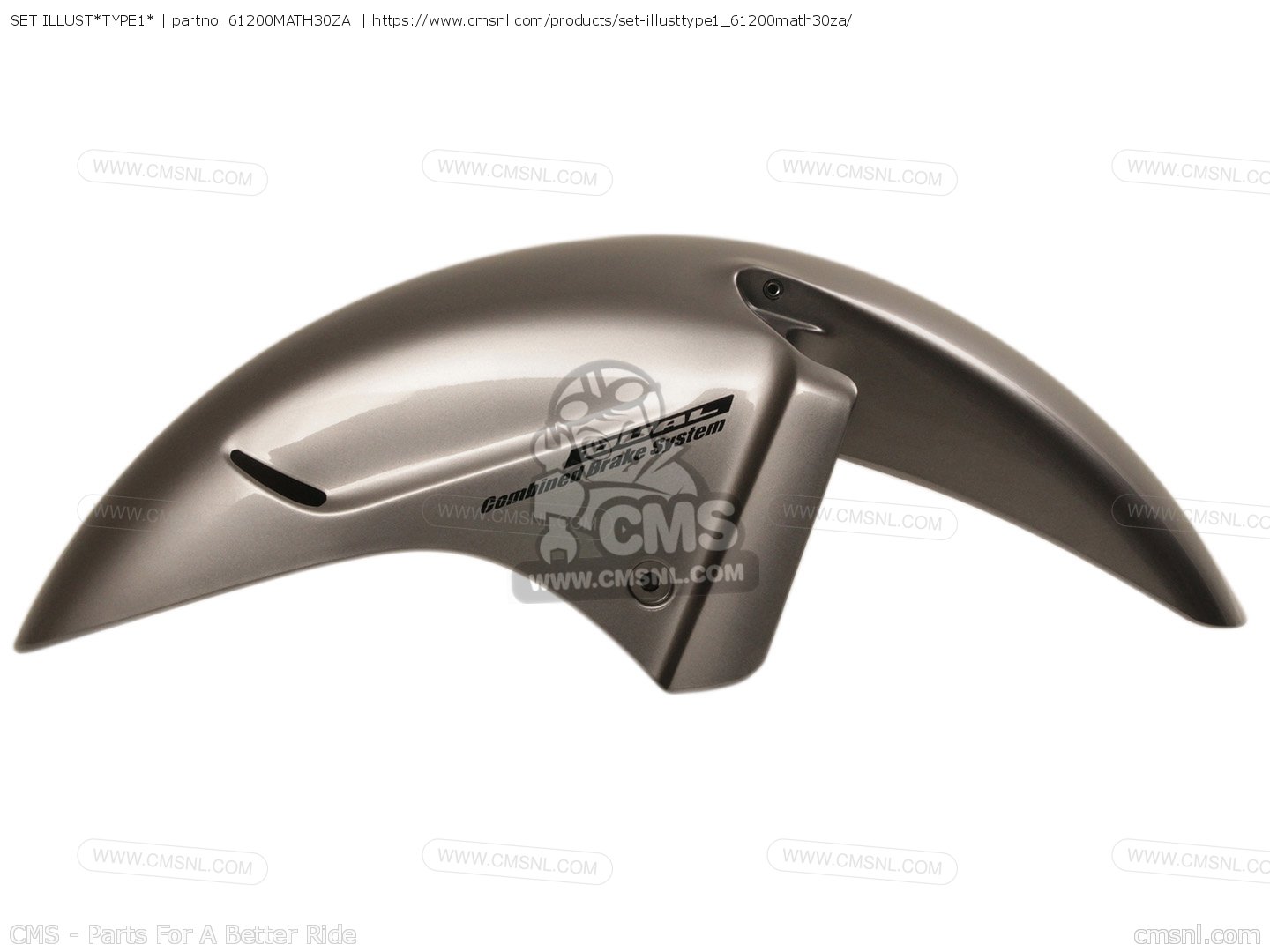 61200MATH30ZA: Fender Set, Fr. (wl) Honda - buy the 61200-MAT-H30ZA at ...