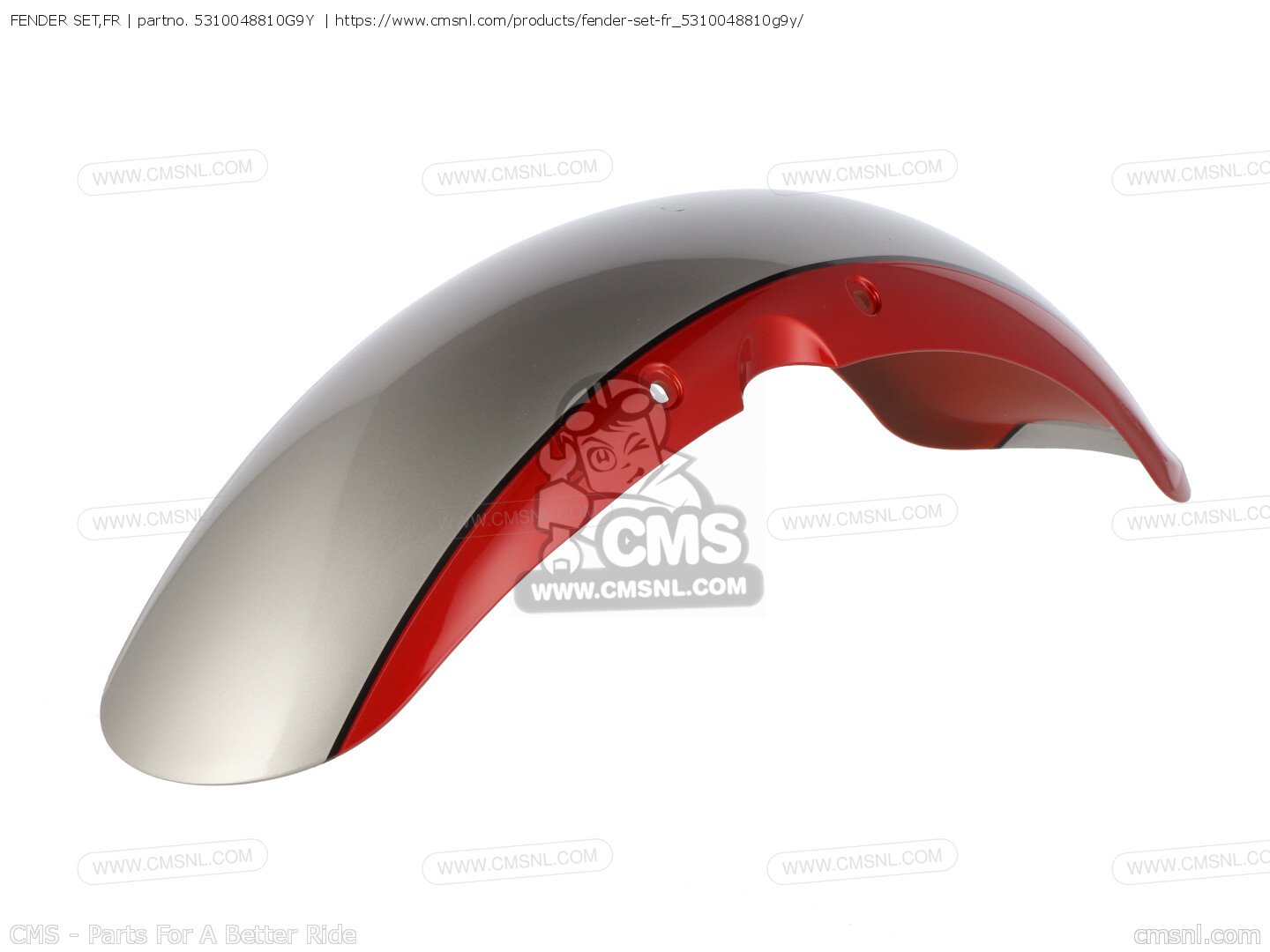 FENDER SET,FR for VZ800 MARAUDER 1998 (W) USA (E03) - order at CMSNL