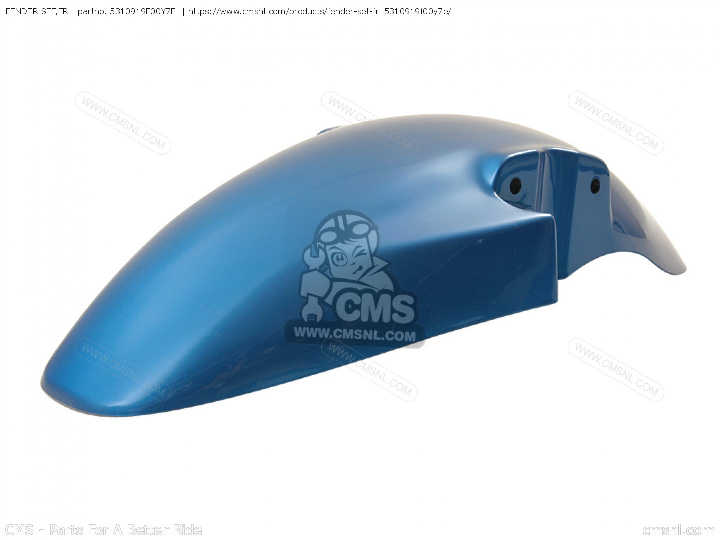 5310919F00Y7E: FENDER SET,FR Suzuki - buy the 53109-19F00-Y7E at CMSNL