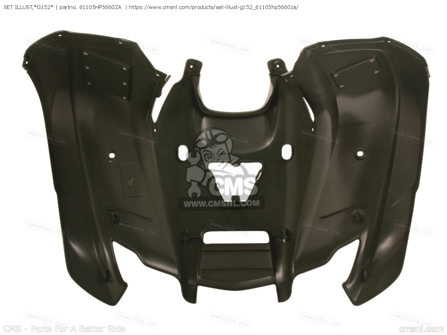 61105HP5660ZA: Fender, Fr. *g152* Honda - buy the 61105-HP5-660ZA at CMSNL