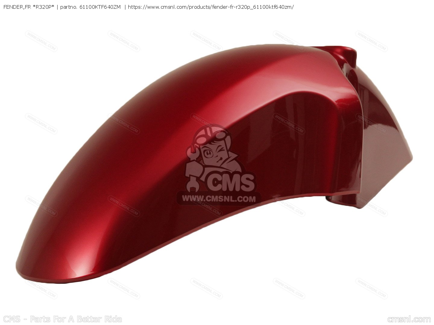 61100KTF640ZM: FENDER,FR *R320P* Honda - buy the 61100-KTF-640ZM at CMSNL