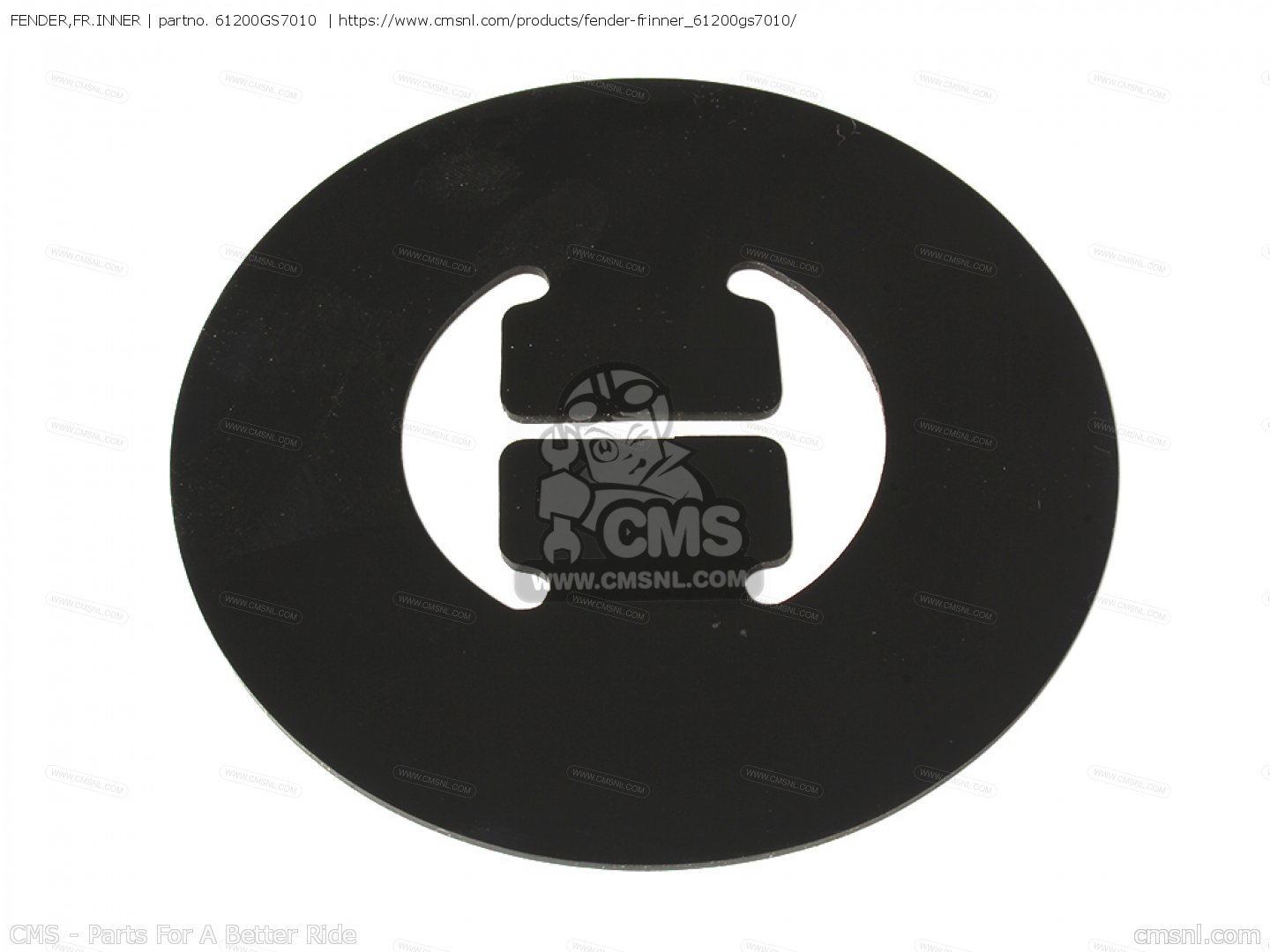 61200GS7010: FENDER,FR.INNER Honda - buy the 61200-GS7-010 at CMSNL