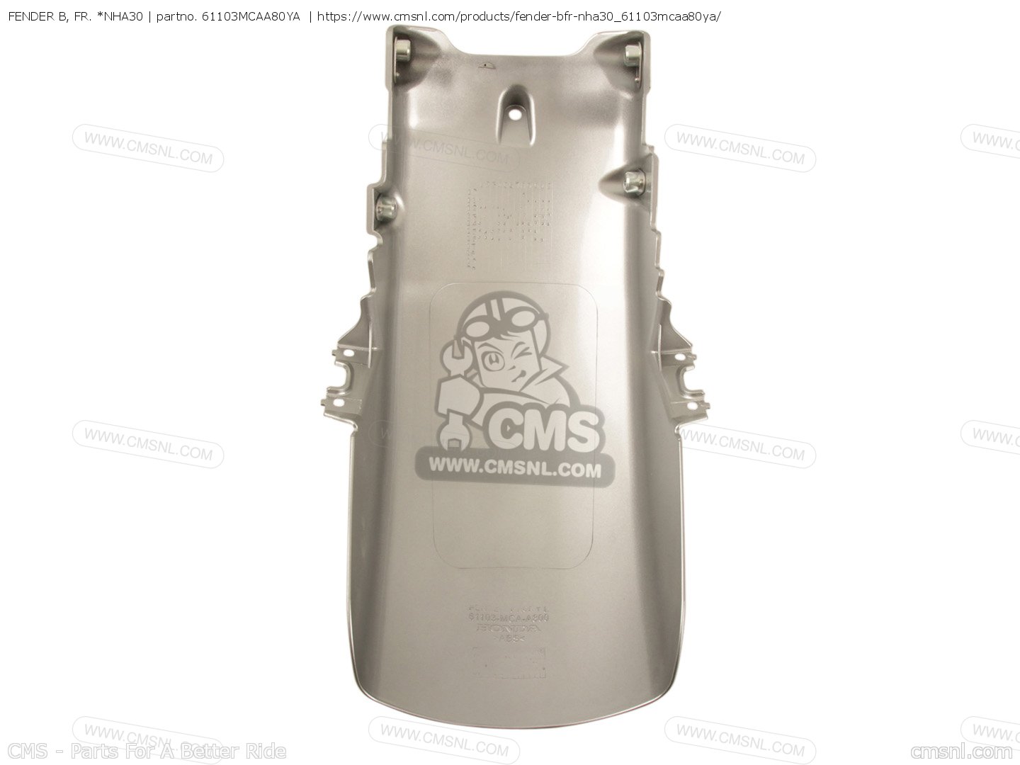61103MCAA80YA: Fender,fr*nha30m* Honda - buy the 61103-MCA-A80YA at CMSNL