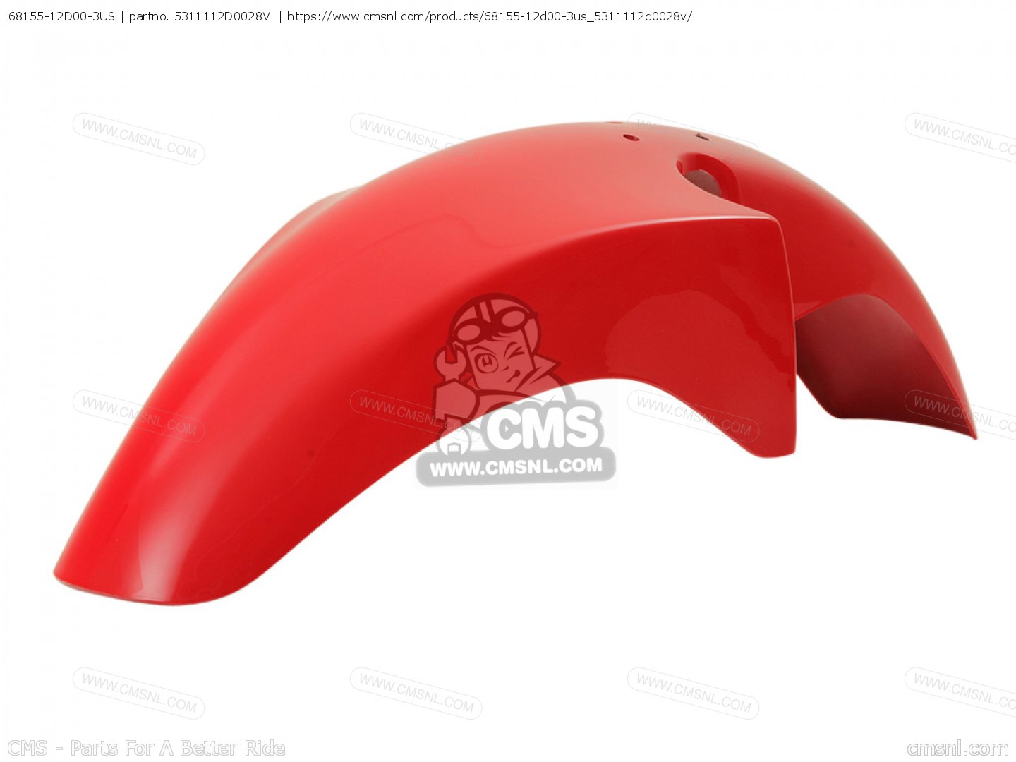 5311112D0028V: FENDER,FRONT (RED) Suzuki - buy the 53111-12D00-28V at CMSNL